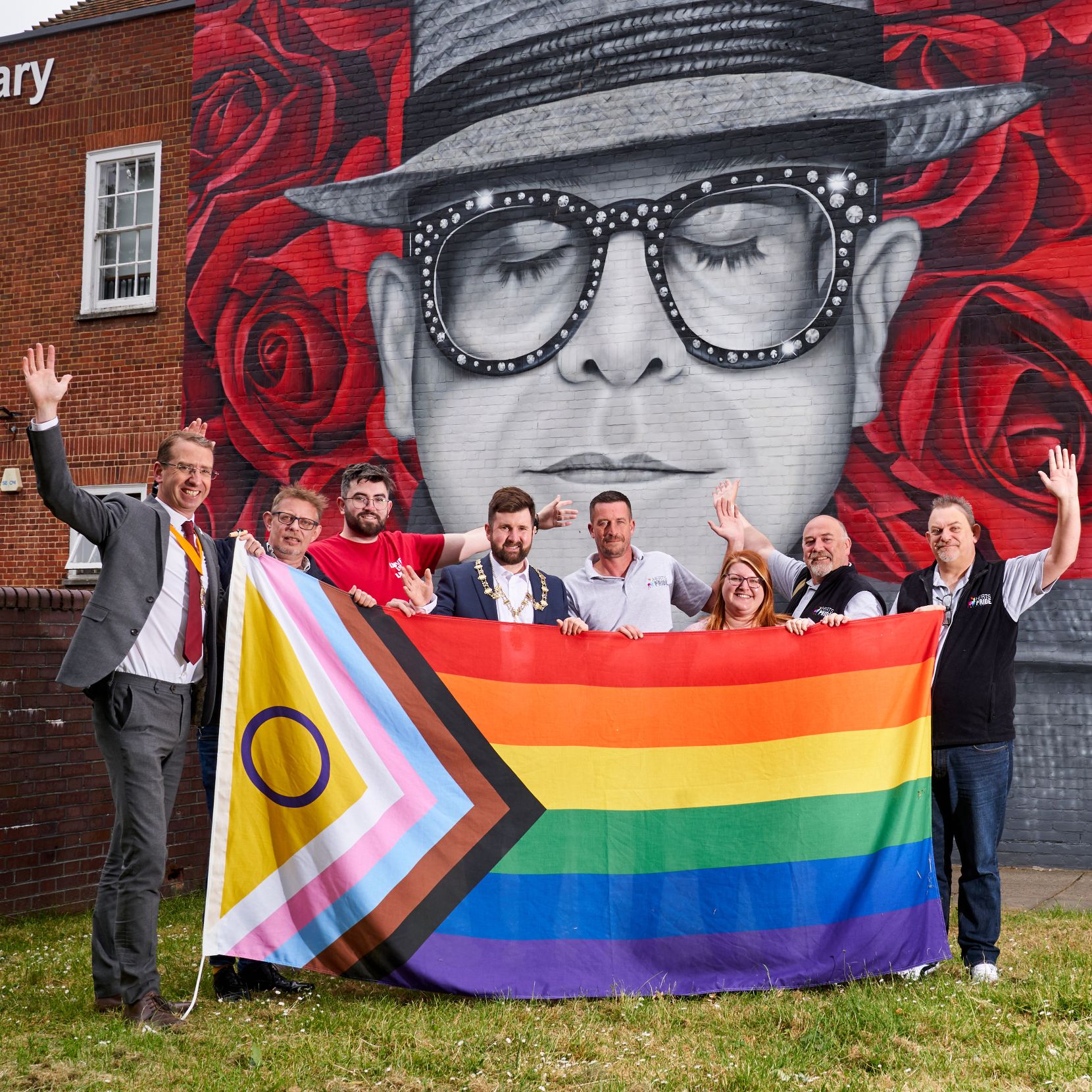 Watford raises flag for Pride Month - Watford Town Centre